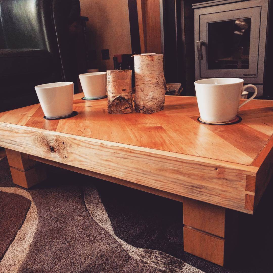 Rustic Chevron Coffee Table – wood:crafted